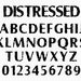 Distressed Fonts TTF SVG Files Grunge Fonts Distressed Monogram Fonts ...