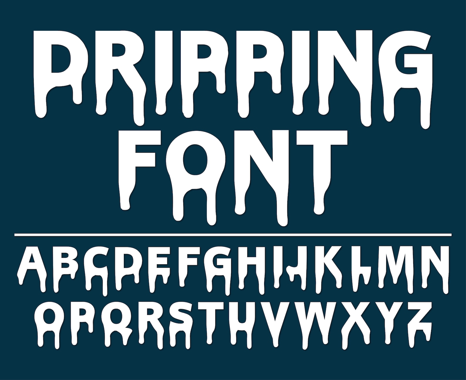 Drip Font Bundle Dripping Font Dripping Letters Blood Dripping Font ...