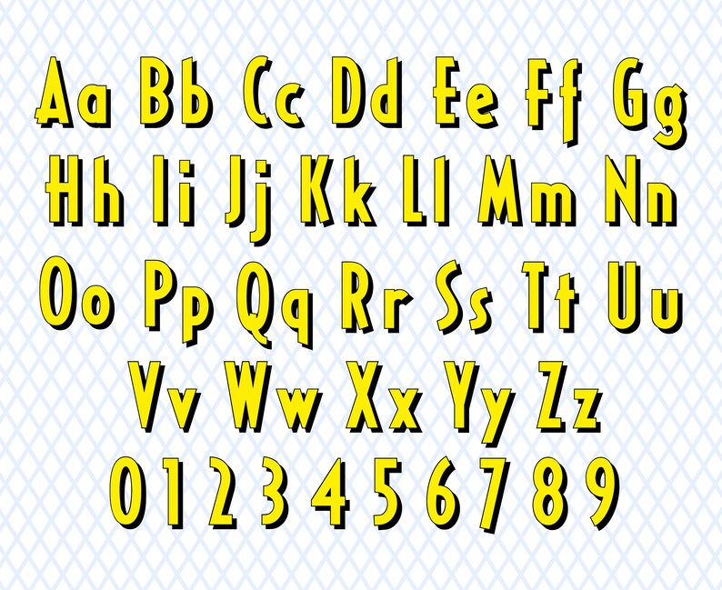 Shadow Font Ttf Svg Files Shadow Letters Font Block Shadow - Etsy