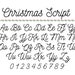 Christmas Fonts Bundle Christmas Monogram Holiday Font Candy Cane Font ...
