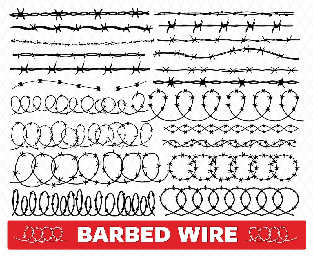 Barbed Wire Svg Barbed Wire Border Svg Barbed Wire Svg Circle Barbed Wire Vector Barbed Wire ...