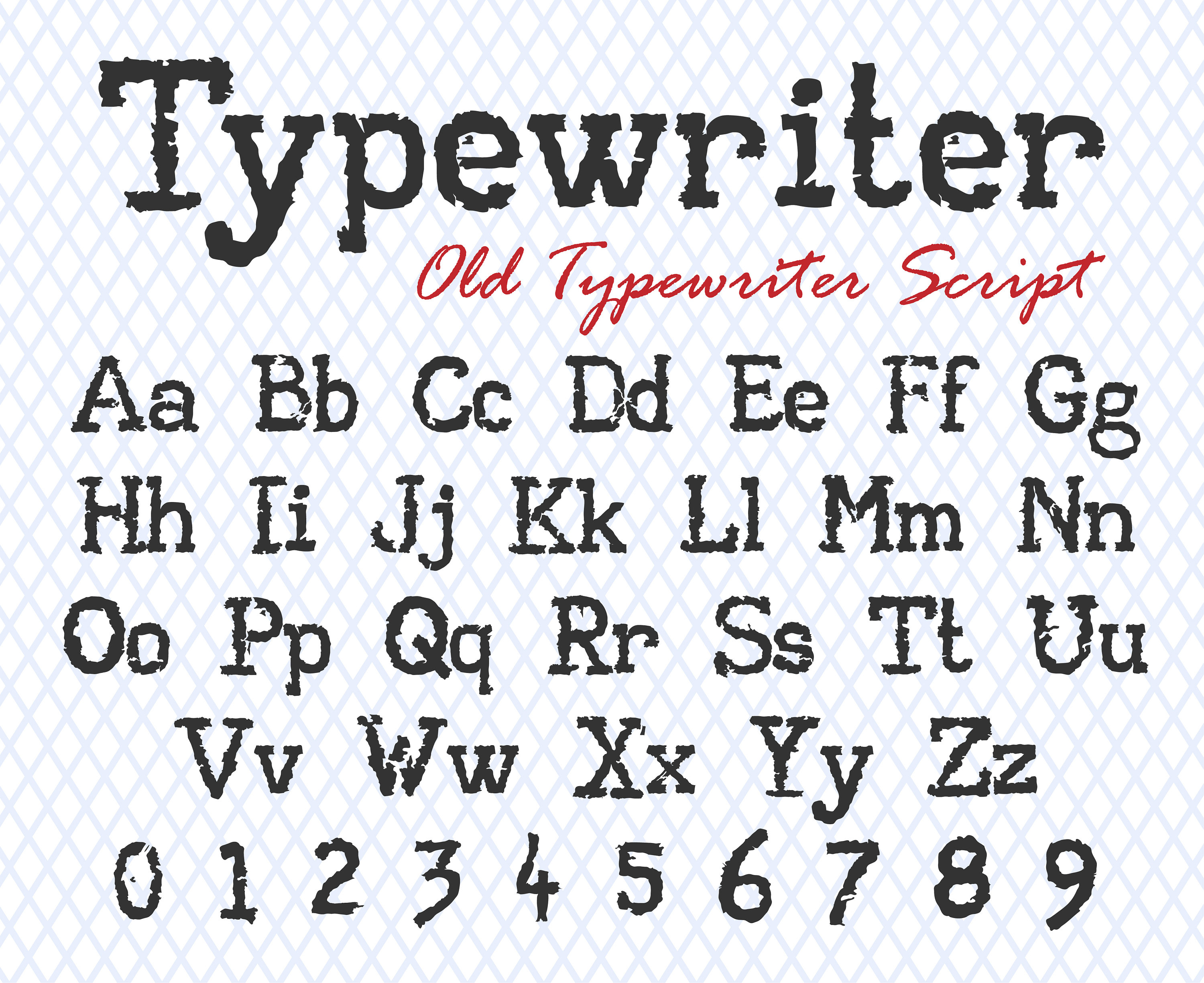 Typewriter Font Ttf Svg Old Typewriter Font Vintage Typewriter - Etsy Typewriter Font Ttf Svg Old Typewriter Font Vintage Typewriter - Etsy