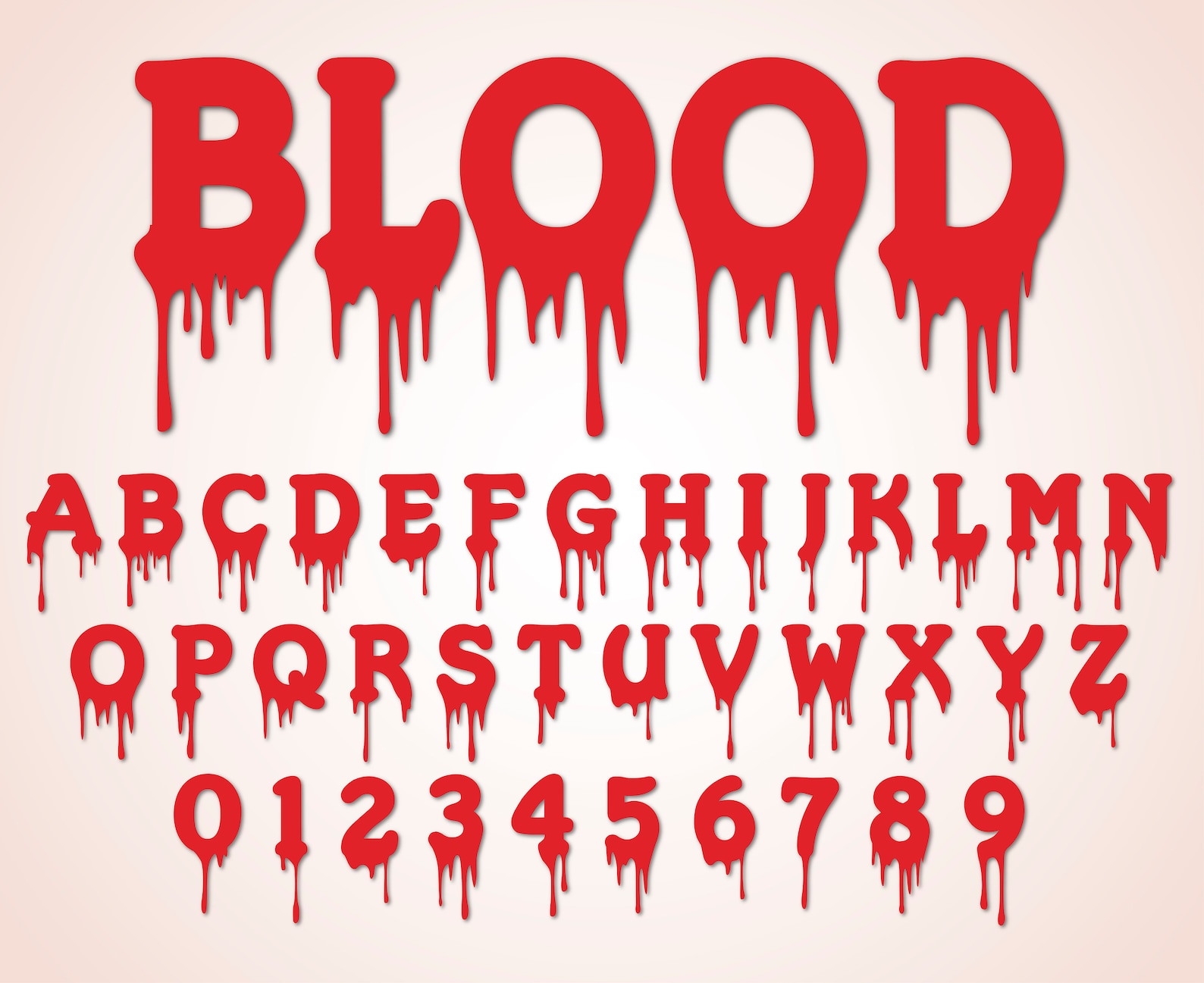 Drip Font Bundle Dripping Font Dripping Letters Blood Dripping Font ...