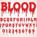 Drip Font Bundle Dripping Font Dripping Letters Blood Dripping Font ...