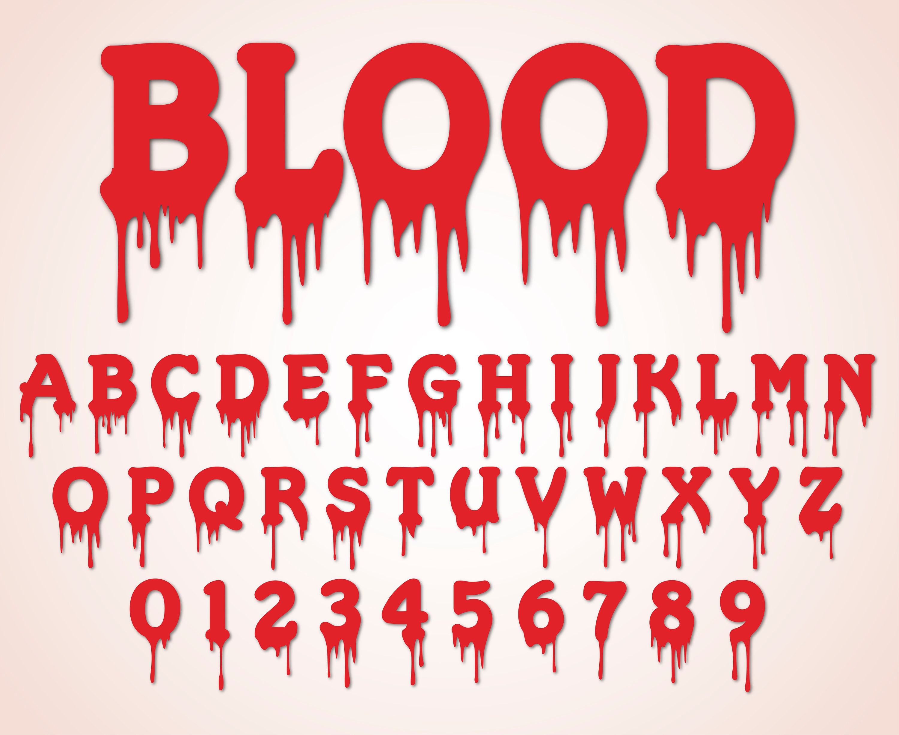 Blood Dripping Letters Font