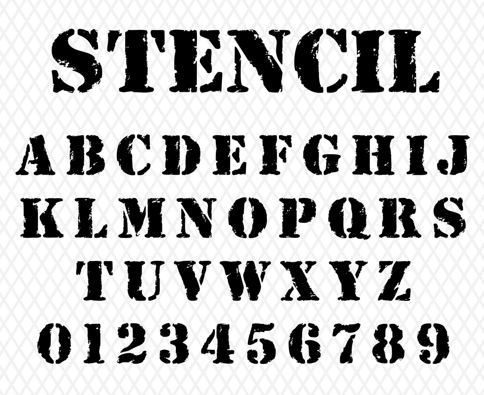 Distressed Fonts TTF SVG Files Grunge Fonts Distressed | Etsy