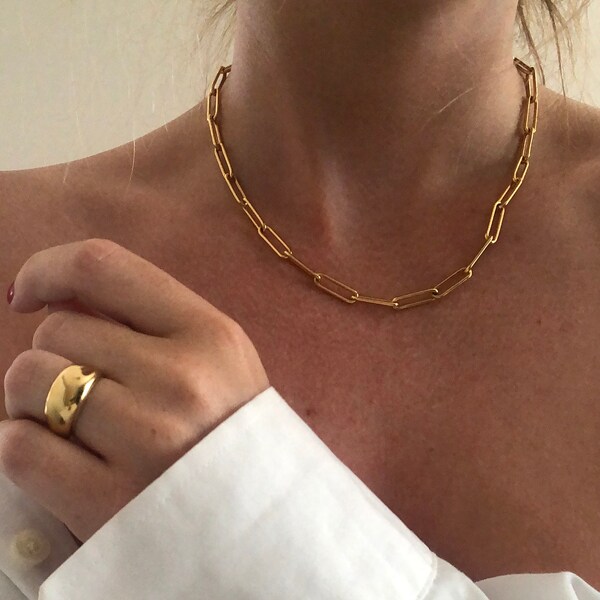 Large Link Necklace - Etsy