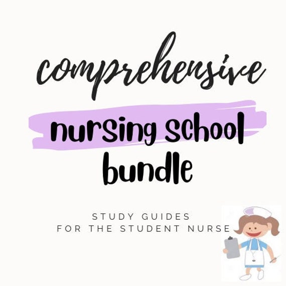 Bundle Comprehensive Nursing School Study Guides Nursing - Etsy