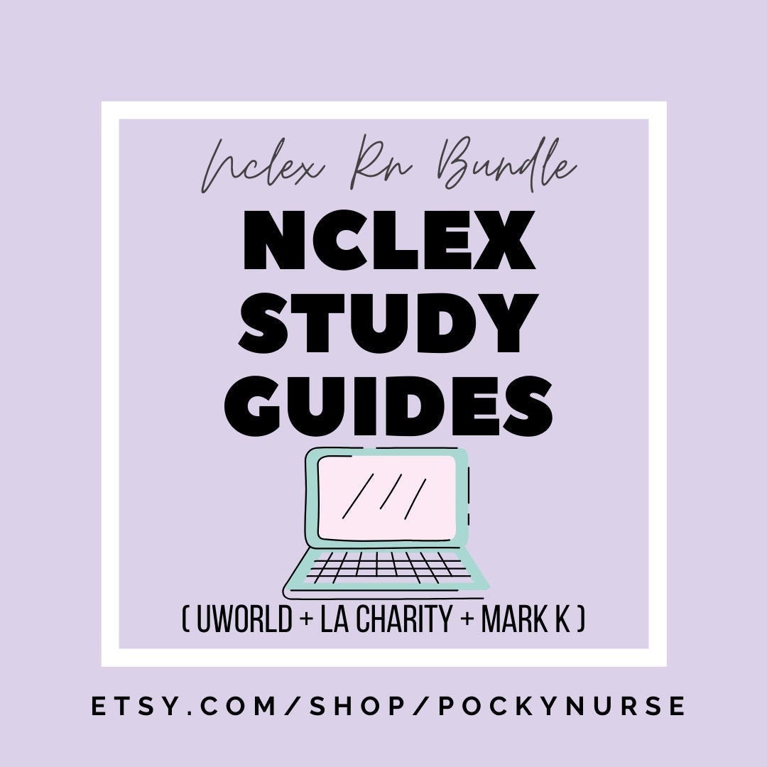 NCLEX RN Review (bundle) Study Guides - Etsy