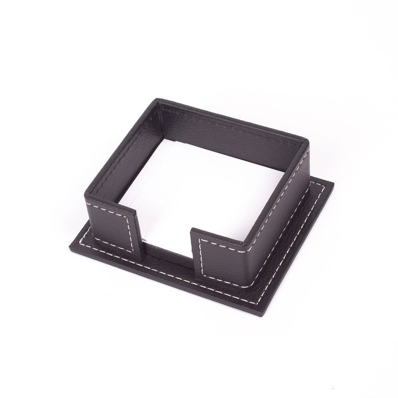 Vega Leather Desk Set With 9 Accessories Black Color - Etsy