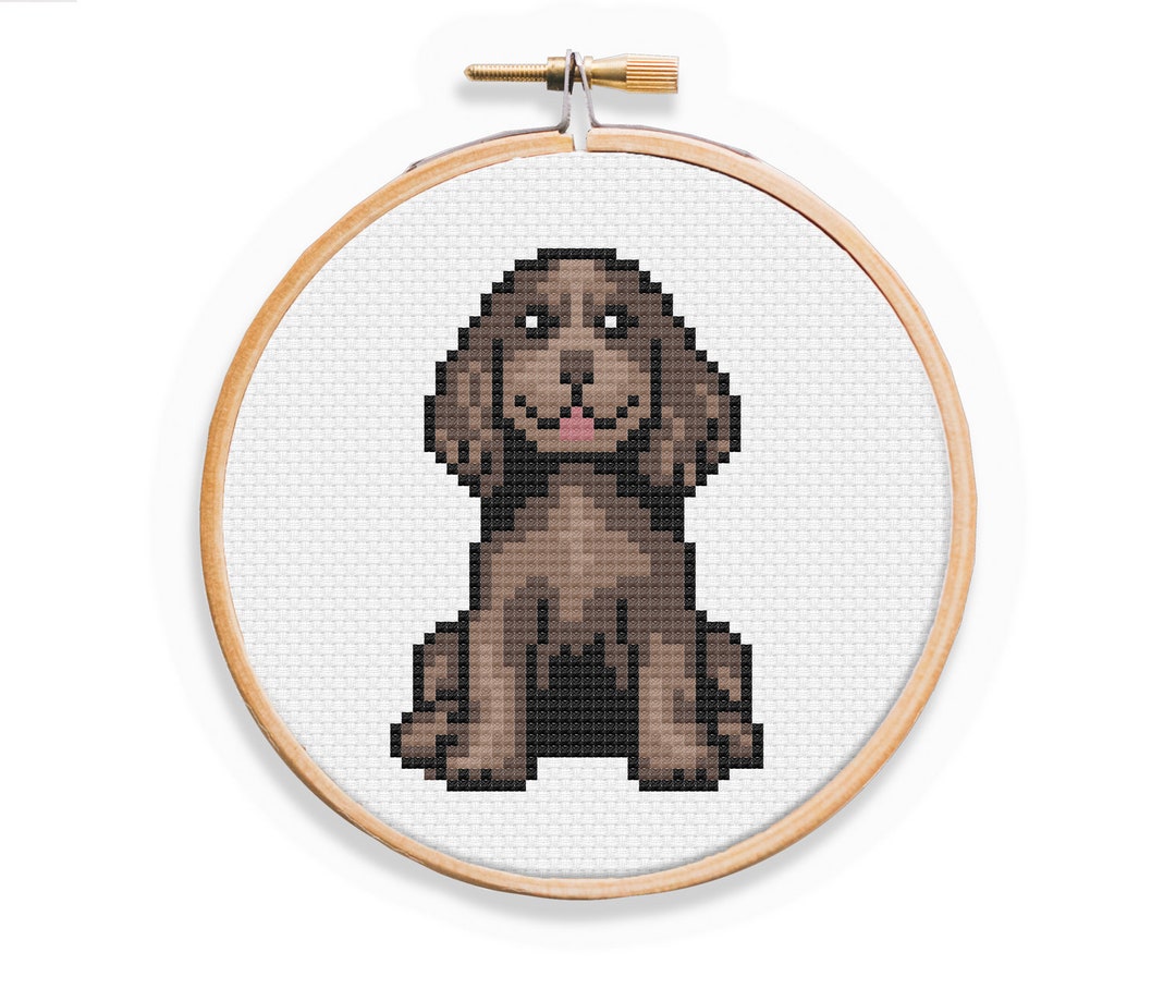 Cocker Spaniel Brown Cross Stitch Pattern Tiny Cute Spaniel 3 Cross ...