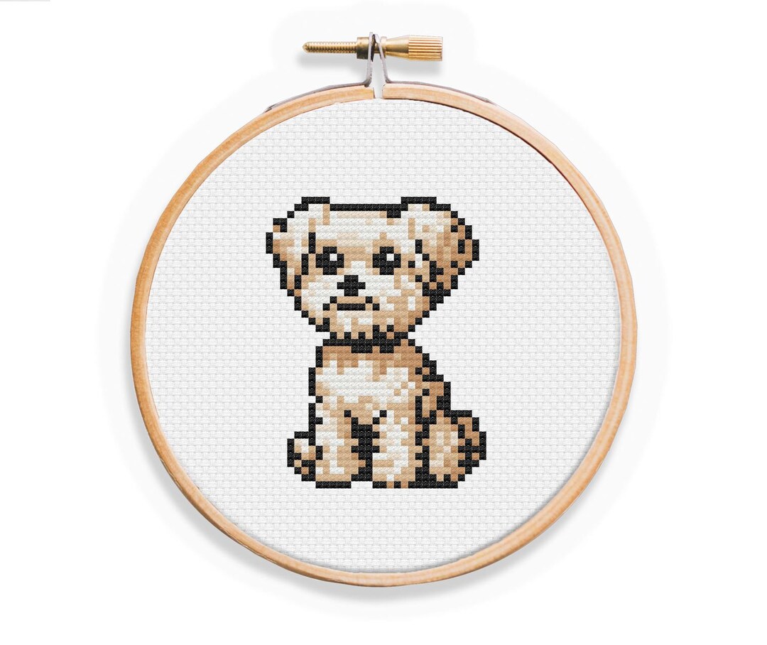 Yorkshire Terrier Cross Stitch Pattern Tiny Cute Yorkie Dog 3 Cross ...