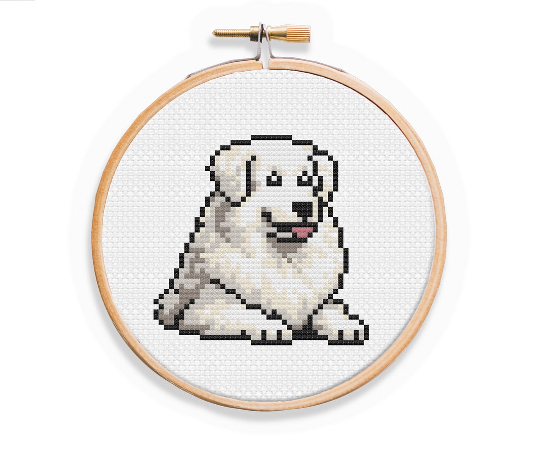 Pyrenean Mountain Dog Cross Stitch Pattern Great Pyrenees Dog 4 Cross ...
