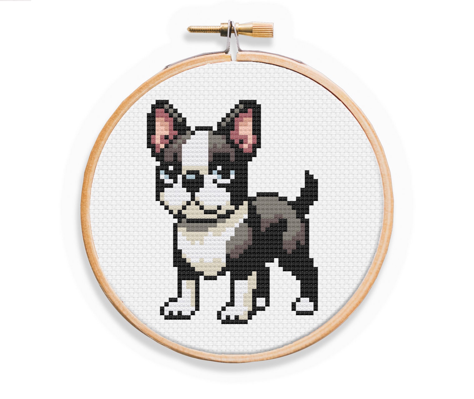 Boston Terrier Cross Stitch Pattern Tiny Cute Boston Terrier 2 Cross ...