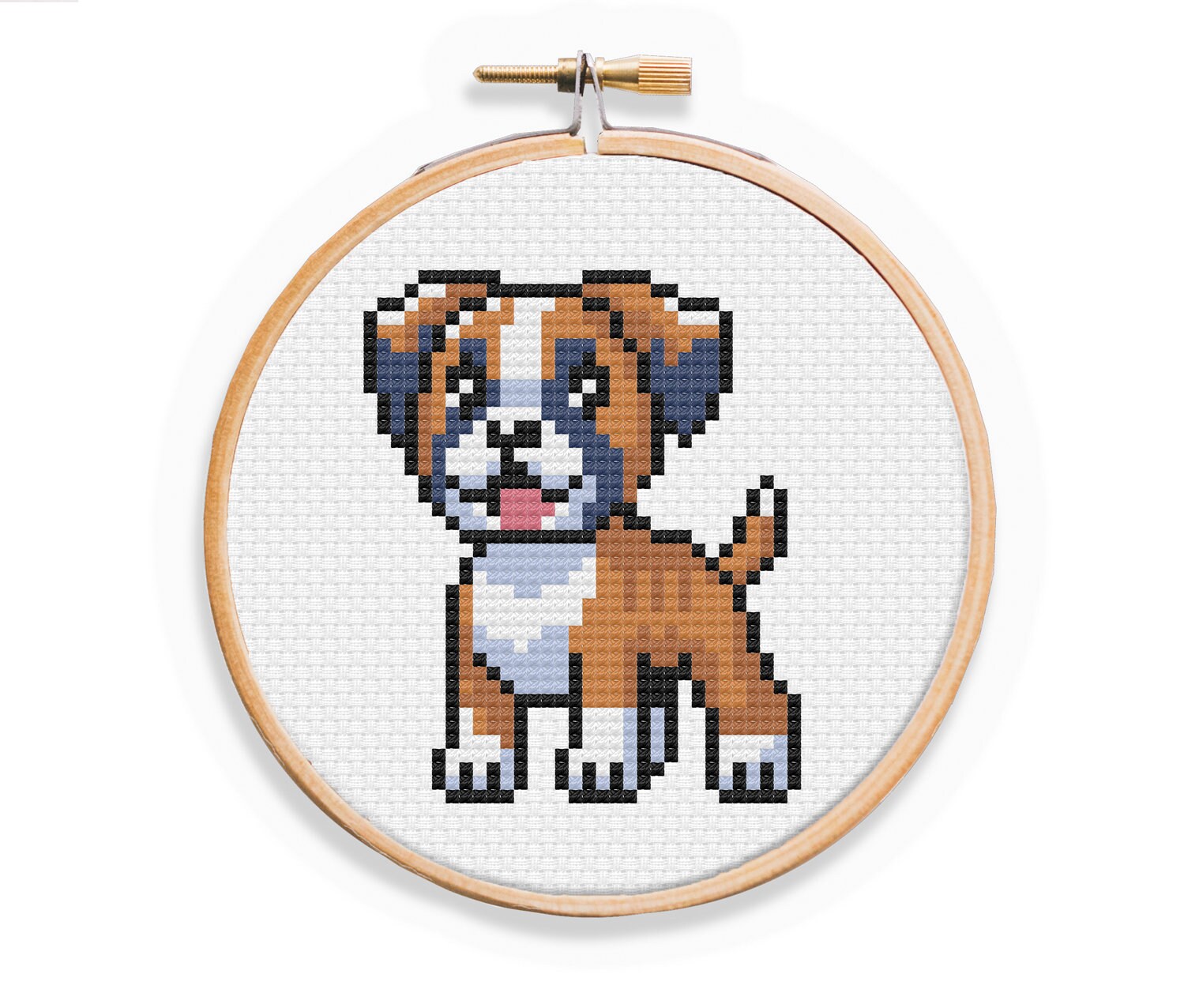 Boxer Dog Cross Stitch Pattern Tiny Cute Boxer Dog Cross Stitch 2-3 ...