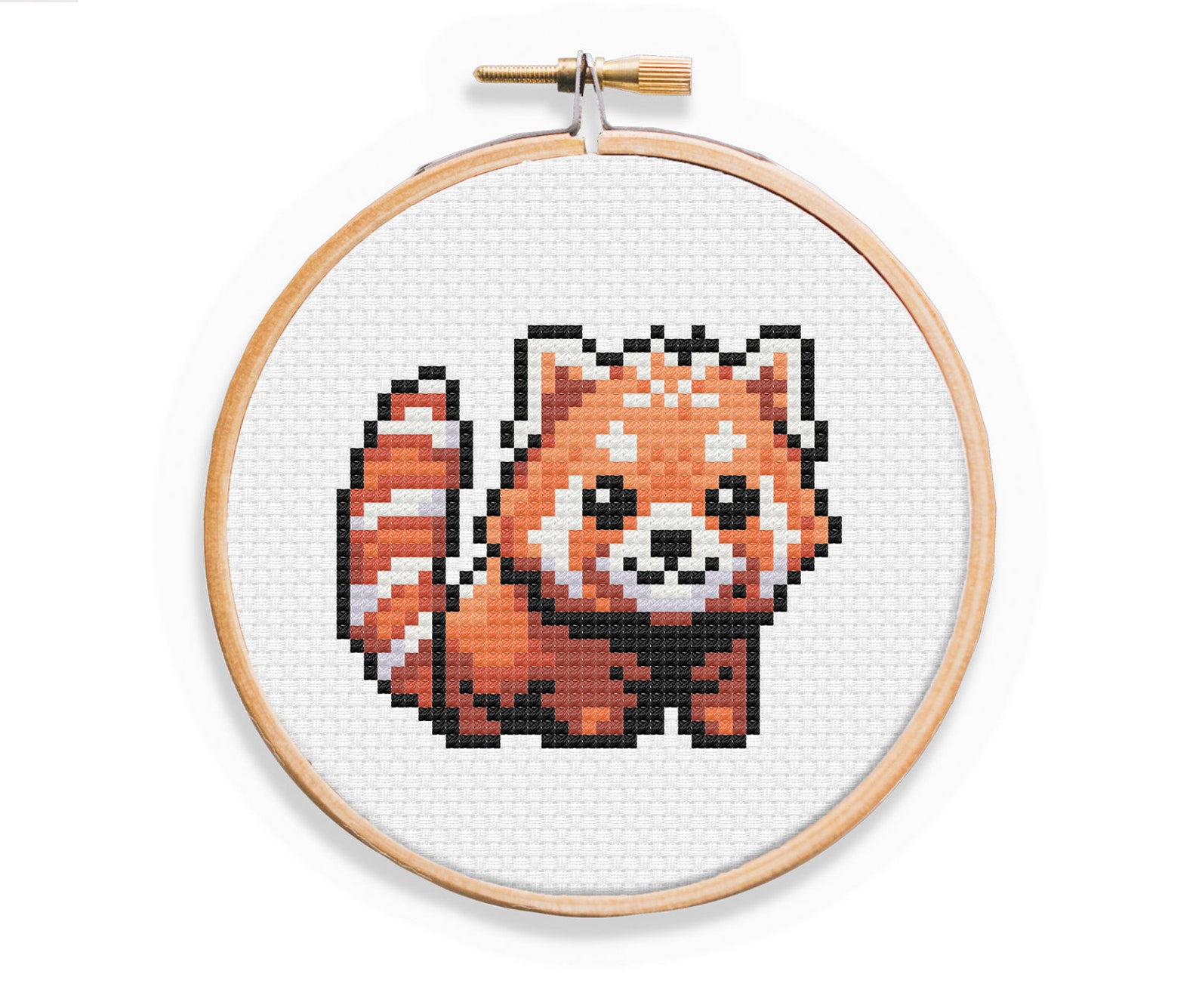 Red Panda Cross Stitch Pattern Wild Animal Cross Stitch Pattern Firefox ...