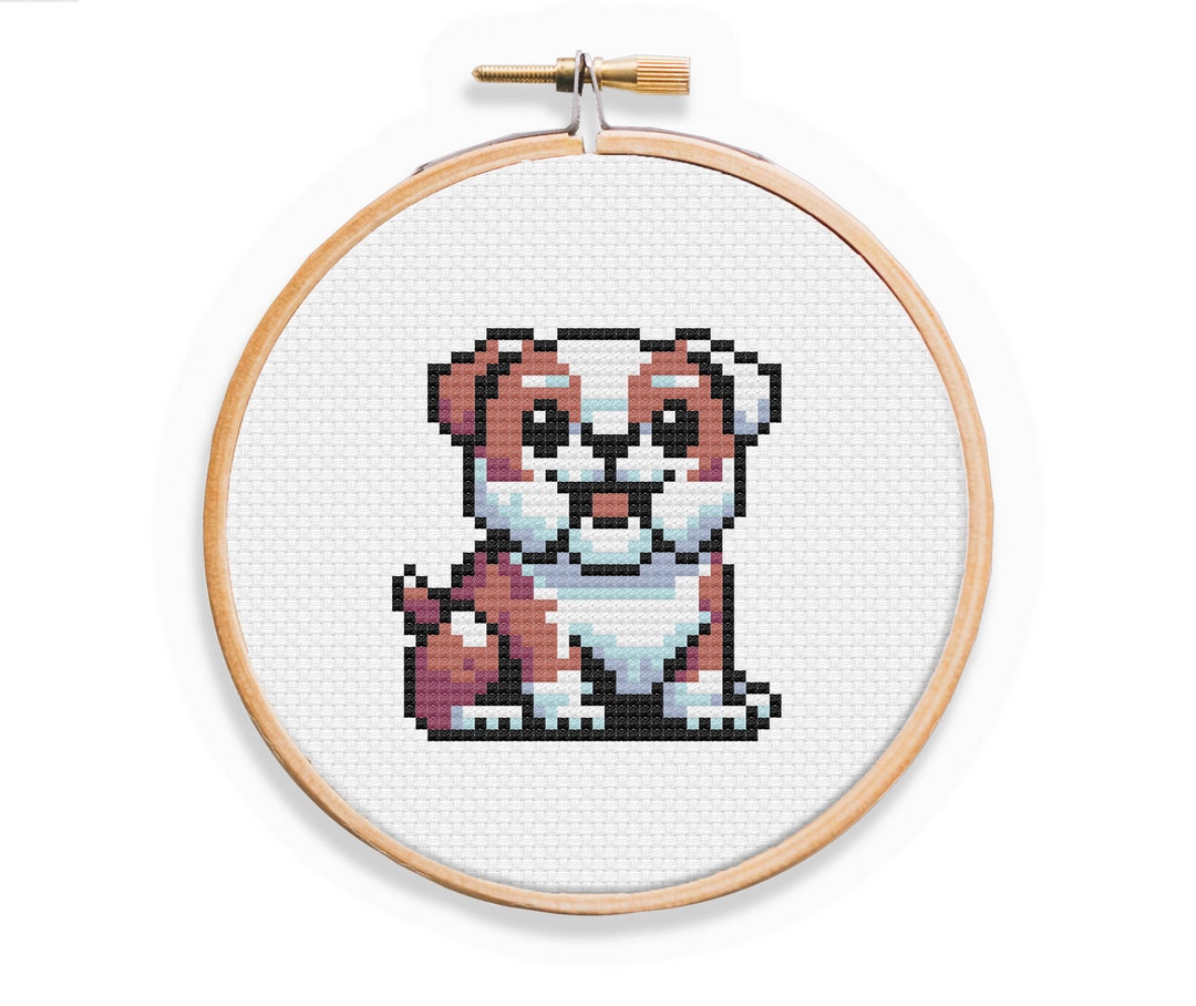 English Bulldog Cross Stitch Pattern Tiny Cute Bulldog 2 Cross Stitch ...