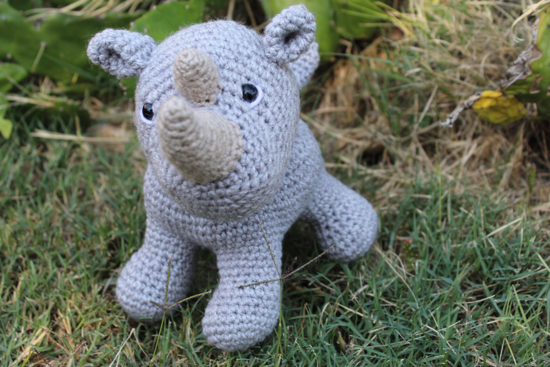 Crochet Rhino PATTERN, Amigurumi Baby Rhino, Safari Animal (PDF ...
