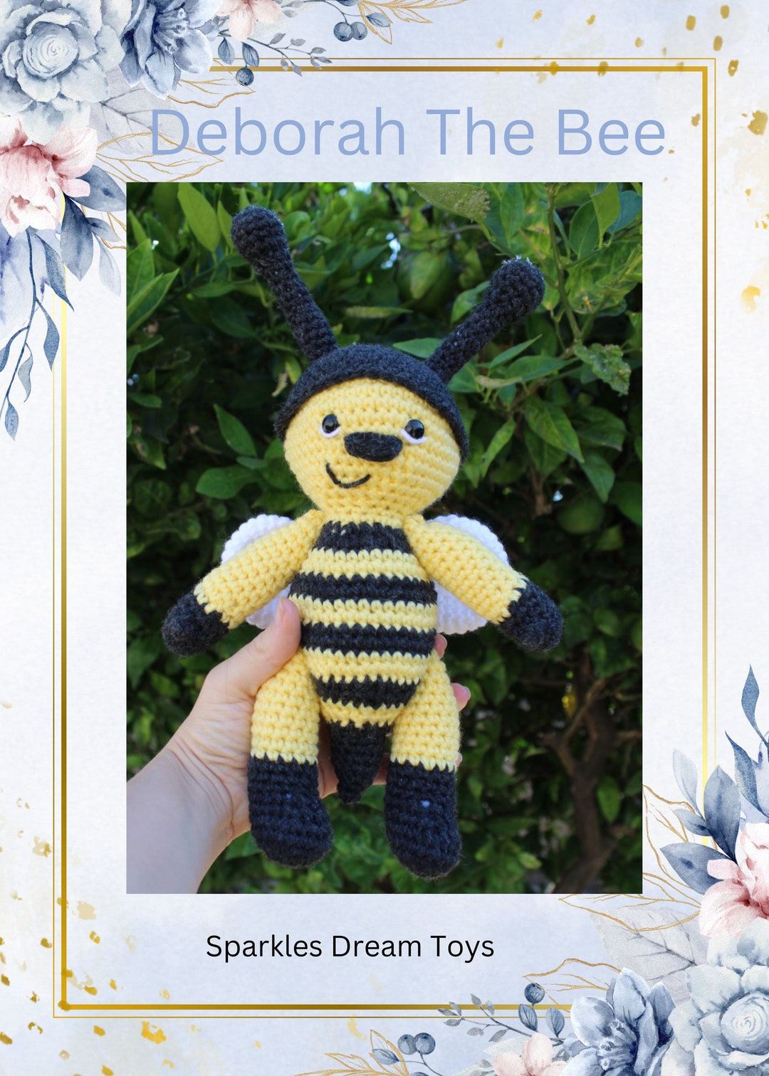 Bee Crochet PATTERN, PDF Download, Diy Gift, Amigurumi Bee, Crochet ...
