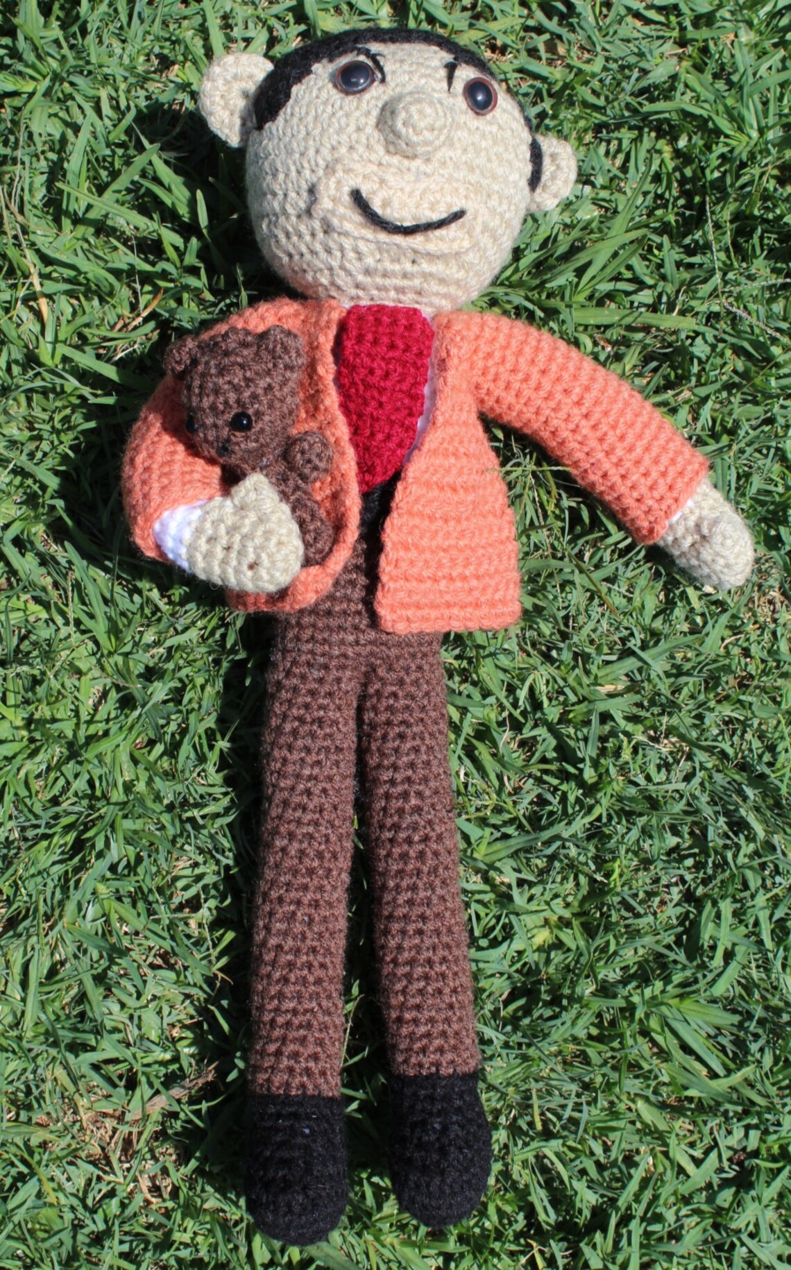 Mr Bean Crochet PATTERN Pdf Download, Diy Gift, Teddy Crochet Pattern ...