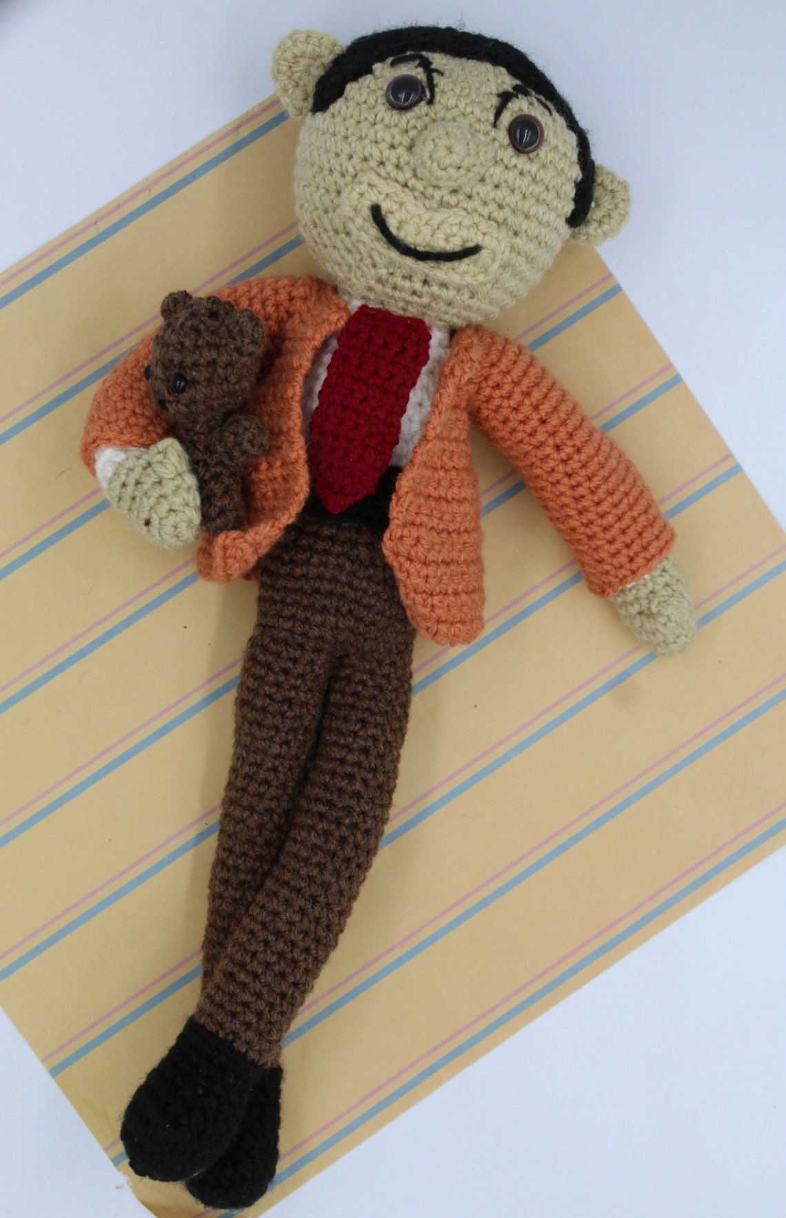 Mr Bean Crochet PATTERN Pdf Download, Diy Gift, Teddy Crochet Pattern ...