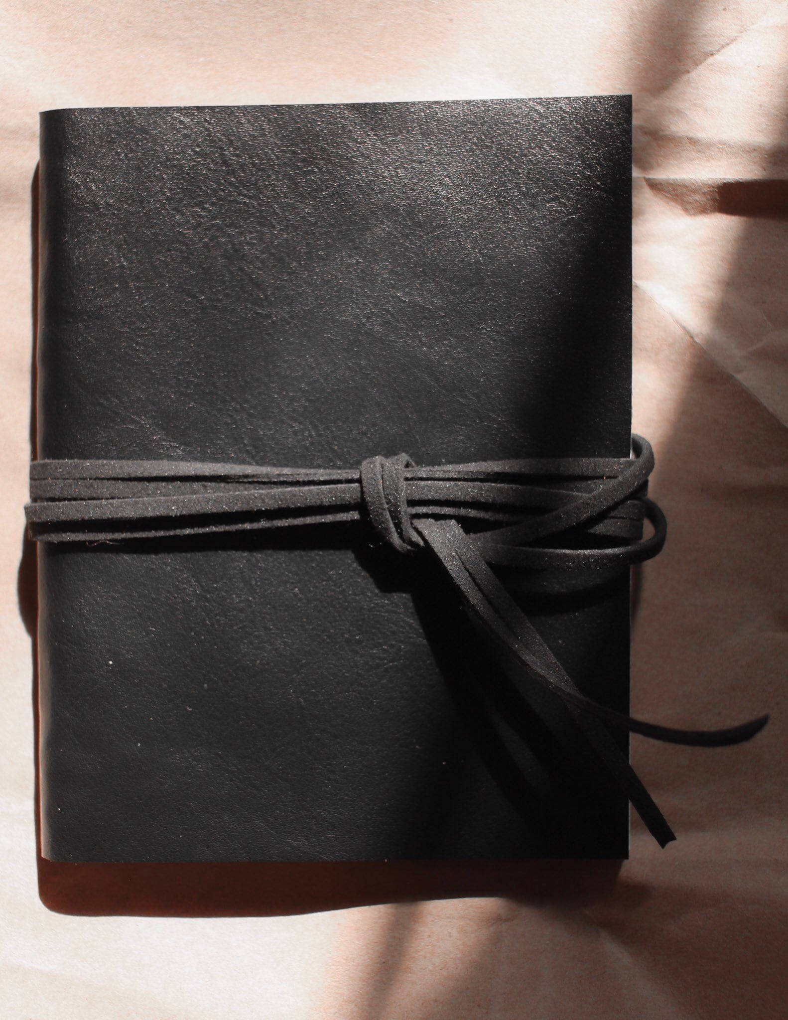 Black Vegan Leather Journal - Etsy