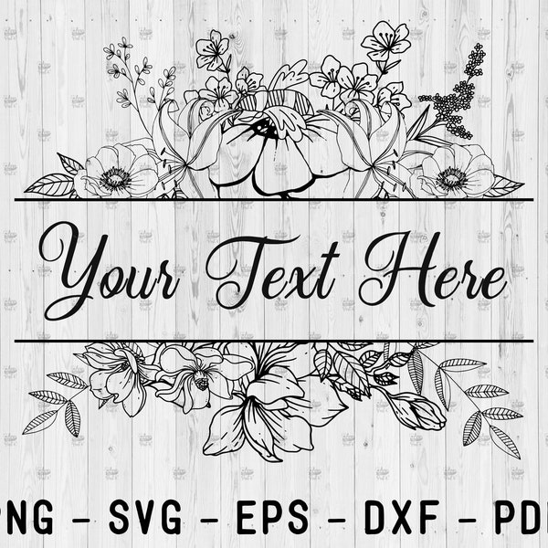 Floral Monogram - Etsy