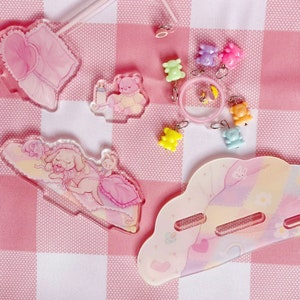 Puppycore Baby Mobile Moving Acrylic Standee Baby Pink Decor - Etsy