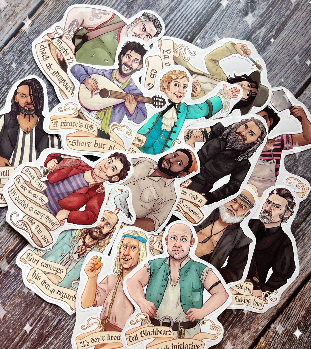 OFMD Vinyl 100mm Character Quote Stickers - Etsy