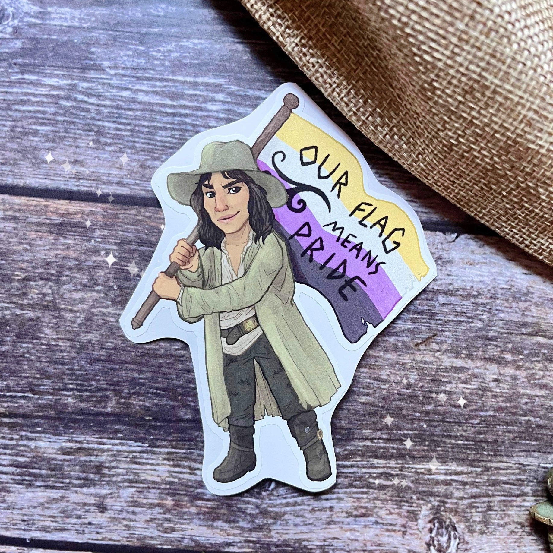 Our Flag Means Pride Vinyl Stickers Ofmd-inspired - Etsy