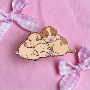 Puppy Pile Enamel Pin Newborn Babycore Pup Hard Enamel Lapel Pin - Etsy UK