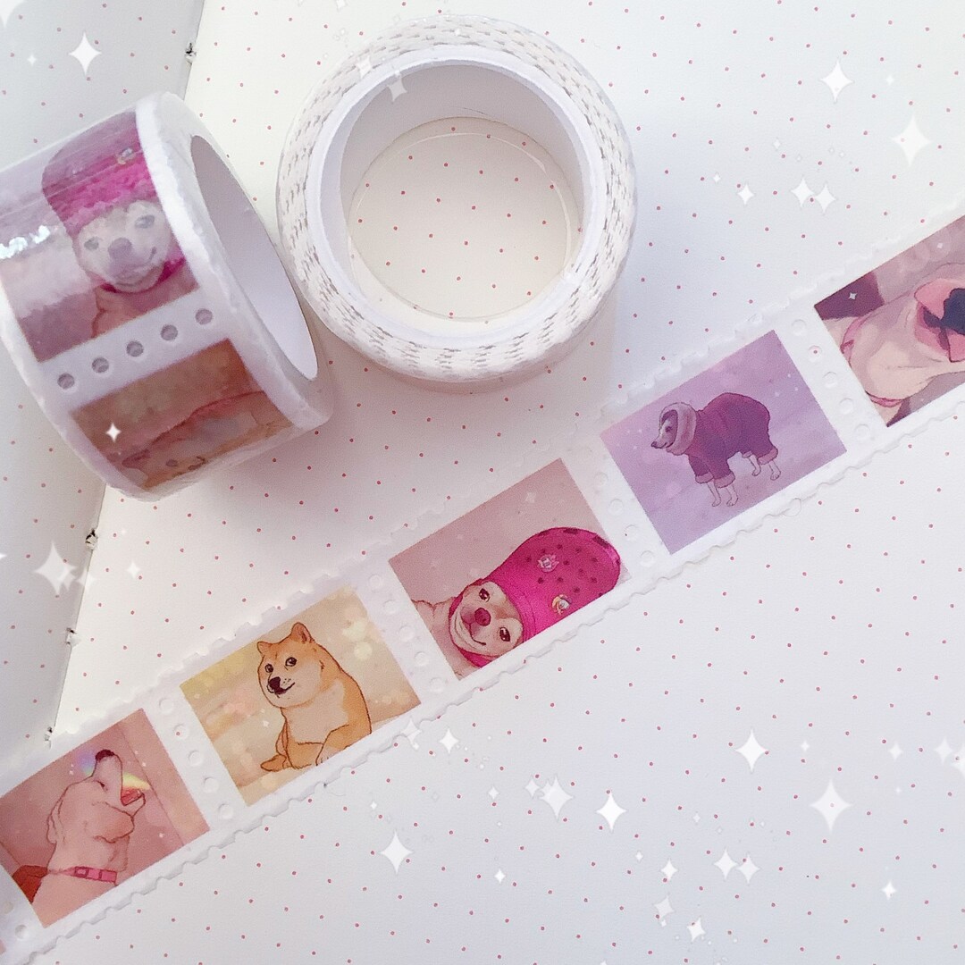 Meme Dog Stamp Washi Tape - Etsy