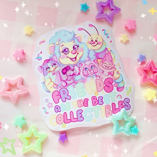 A6 90s Toys Kidcore Vinyl Sticker Sheet Friends Are the Best - Etsy