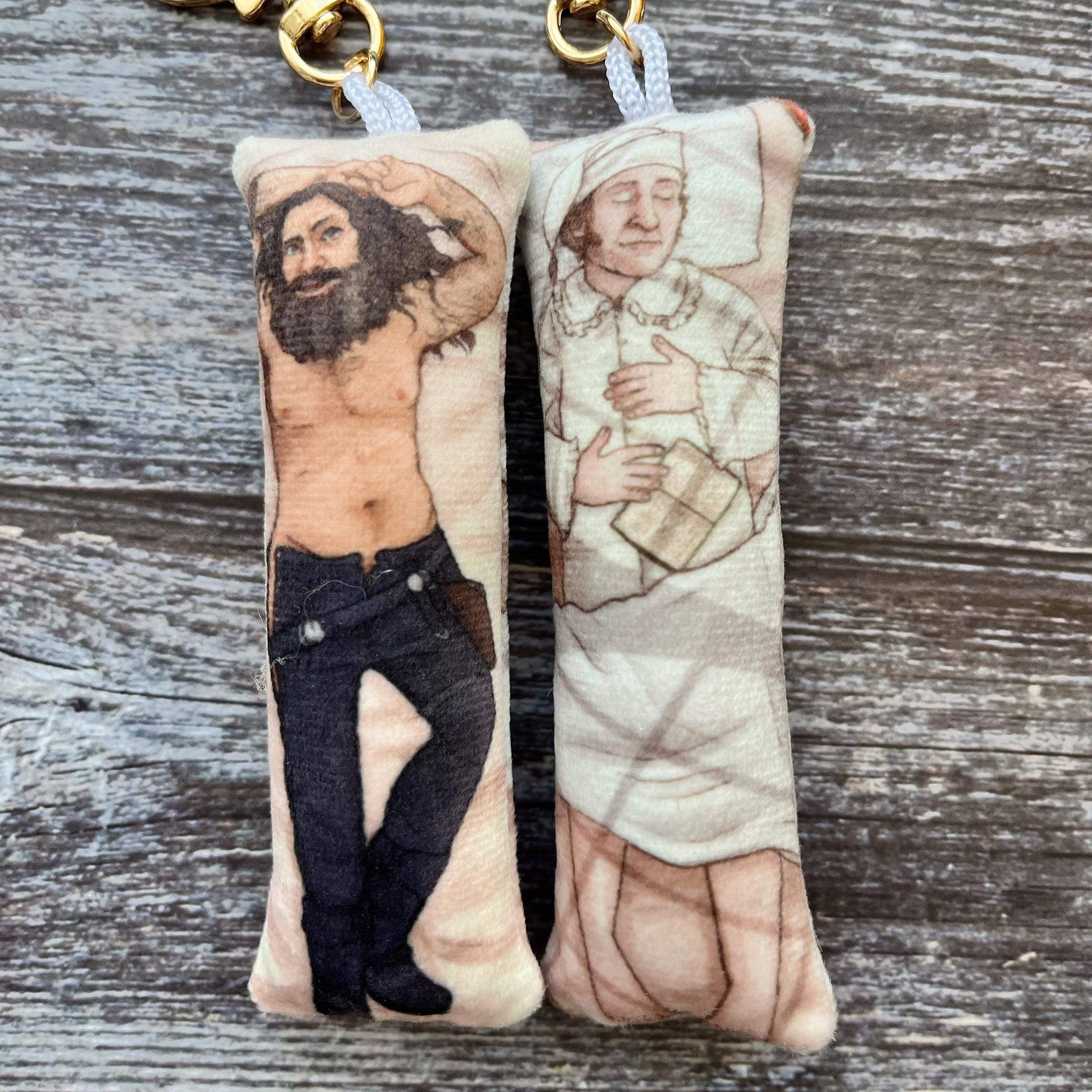 Mini Double Sided Dakimakura Keychain OFMD Blackbeard and - Etsy UK
