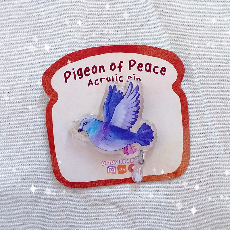 Pigeon Pin - Etsy