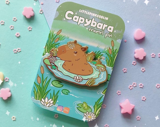 Capybara Enamel Pin - Etsy