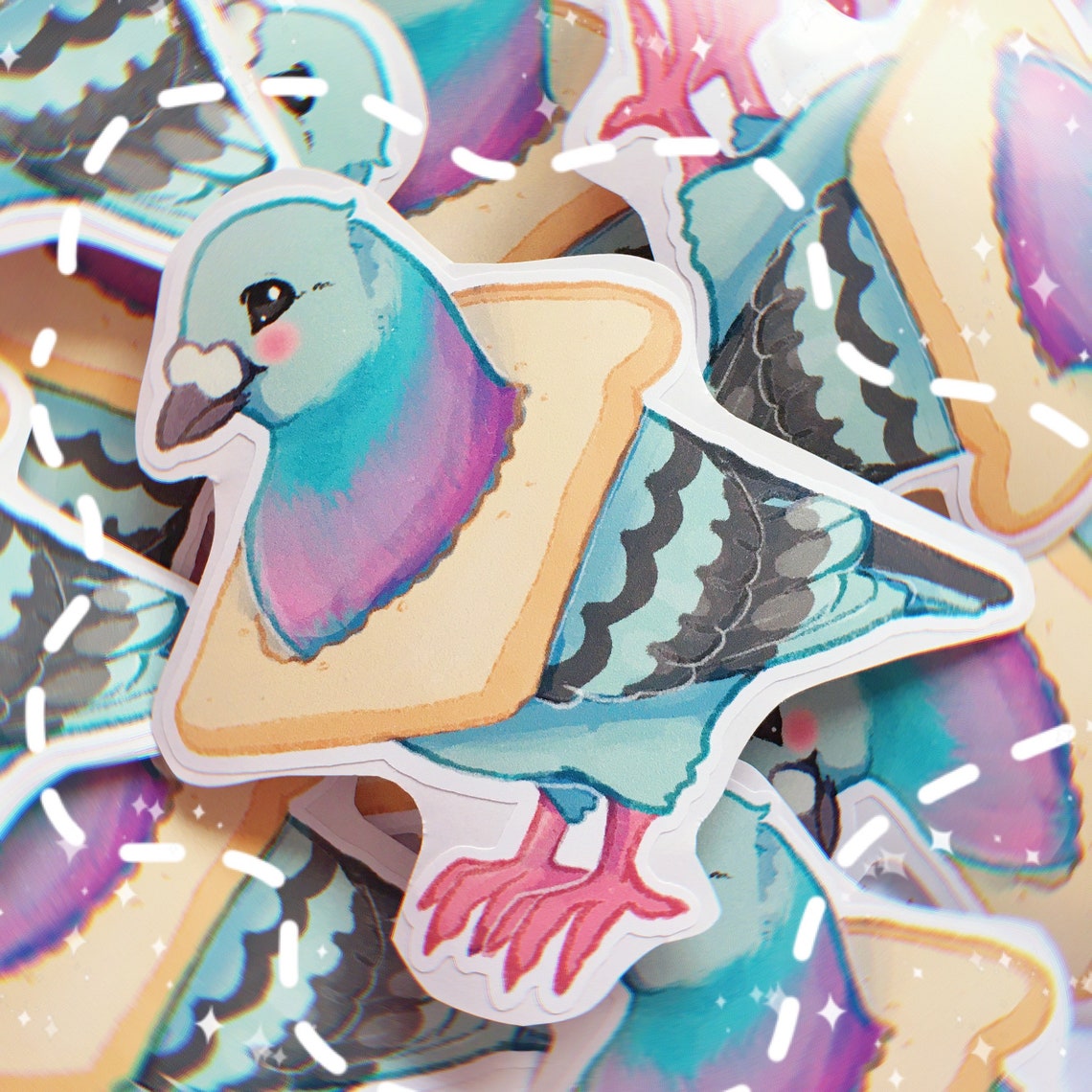 Cute Pigeon Sticker - Etsy