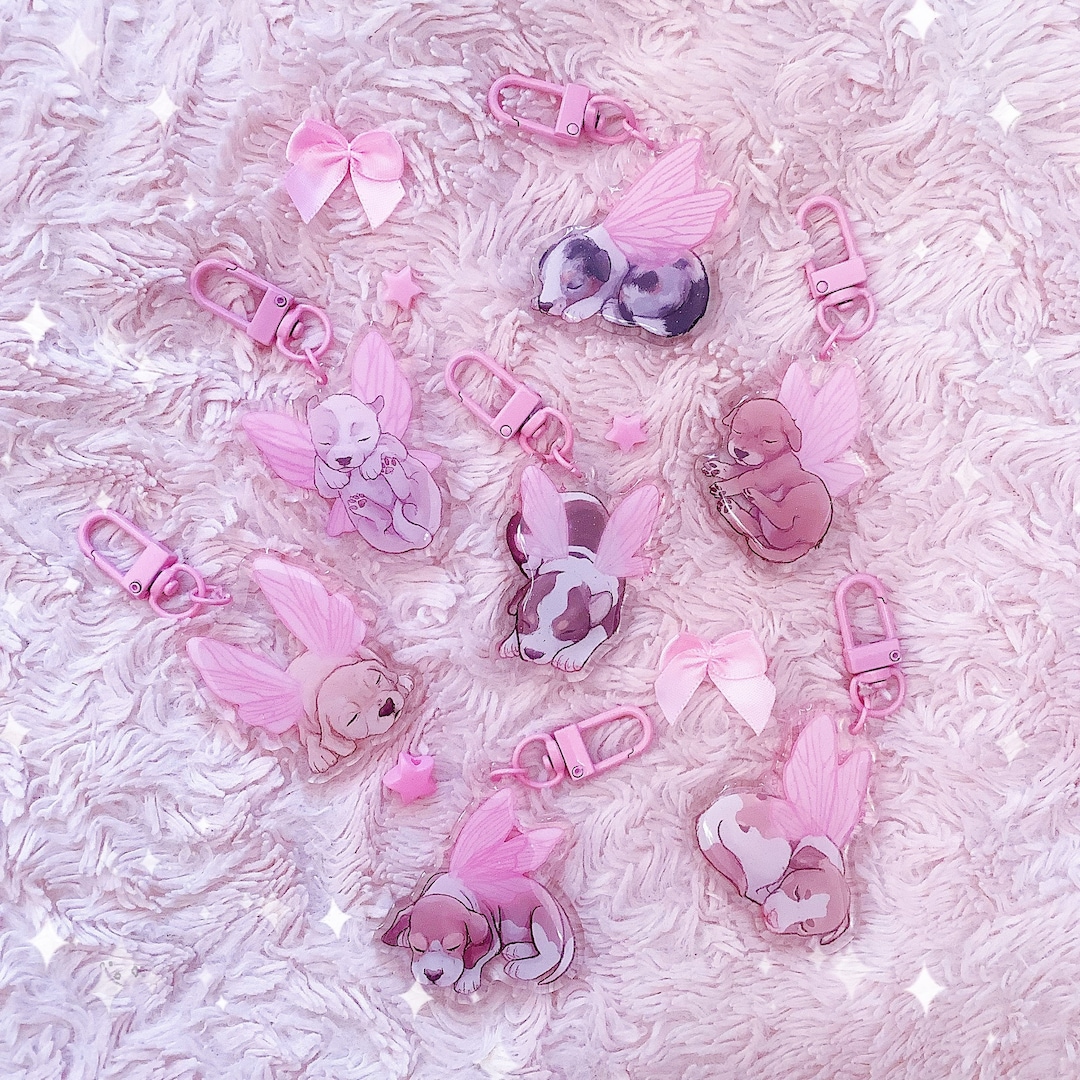 Sleeping Pups Faerie Keychains Kawaii Fairycore Accessories - Etsy