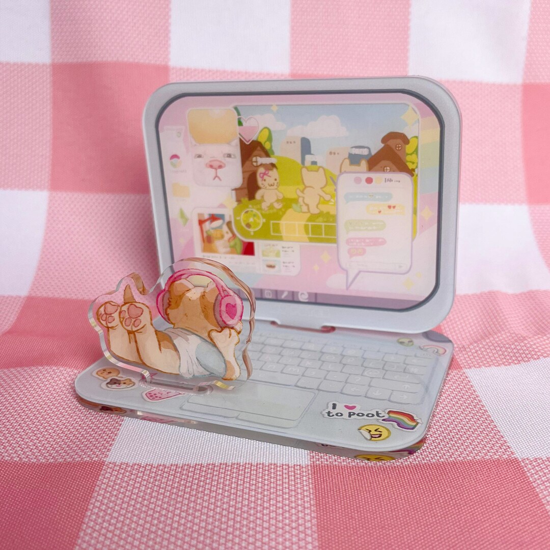 I Love My Puter Laptop Acrylic Standee Phone Stand Desk Decor - Etsy
