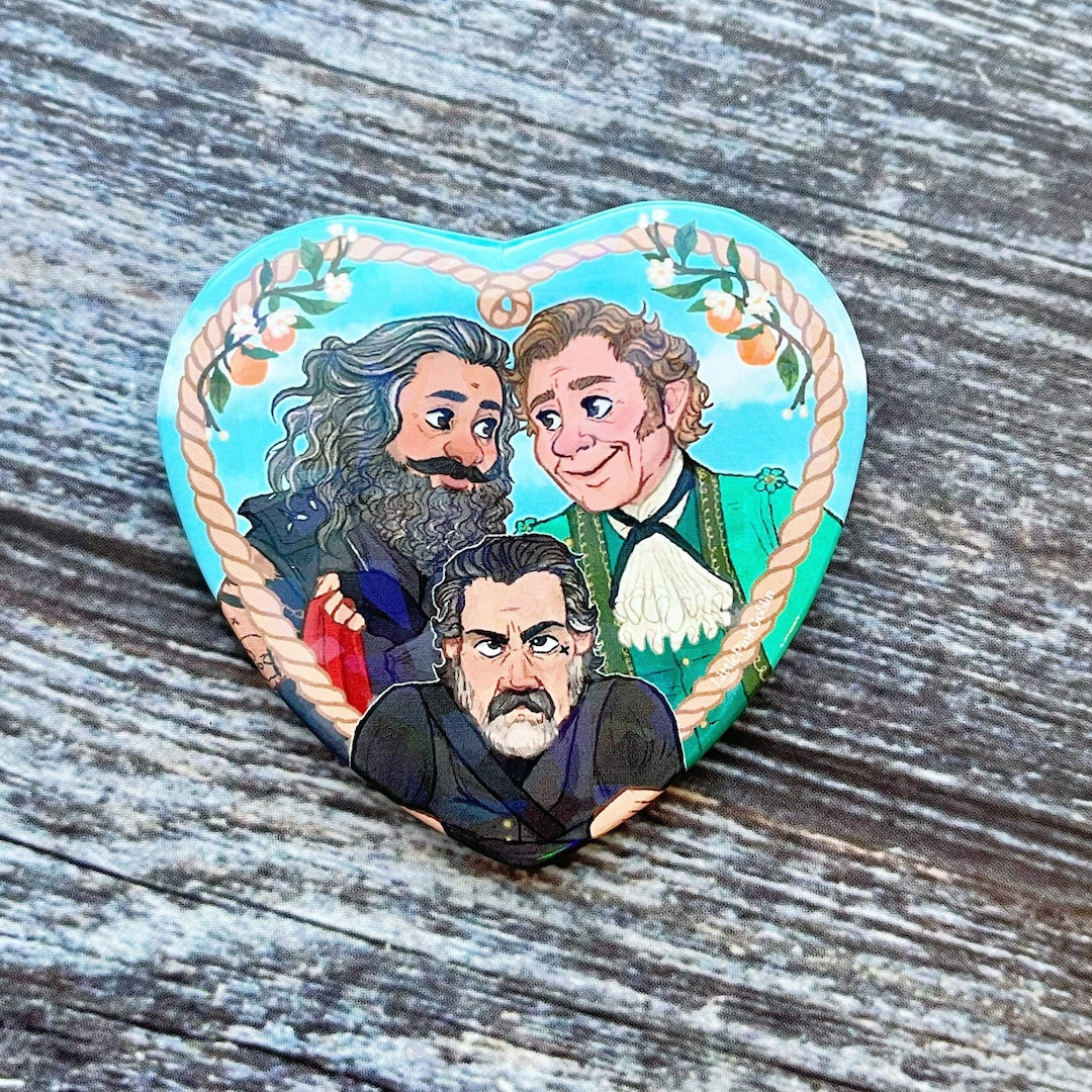 Gay Pirates Blackbeard Stede Izzy Third Wheel Heart-shaped Holographic ...