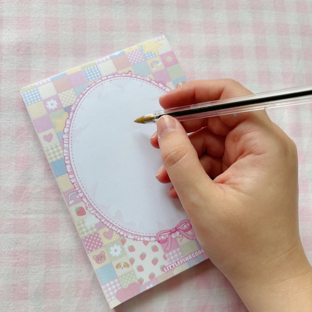 Dreamy Blanket Pastel Patchwork Quilt Deco Memo Pad Notepad - Etsy