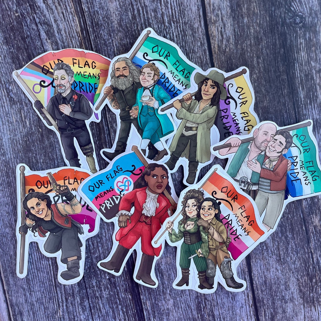 Our Flag Means Pride Vinyl Stickers Ofmd-inspired - Etsy