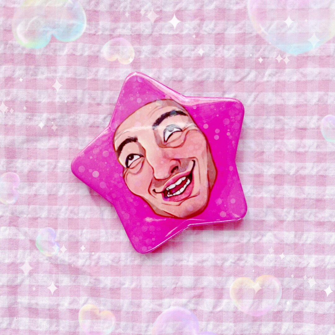 Pink Guy Filthy Frank Star Shaped Holographic Badge - Etsy