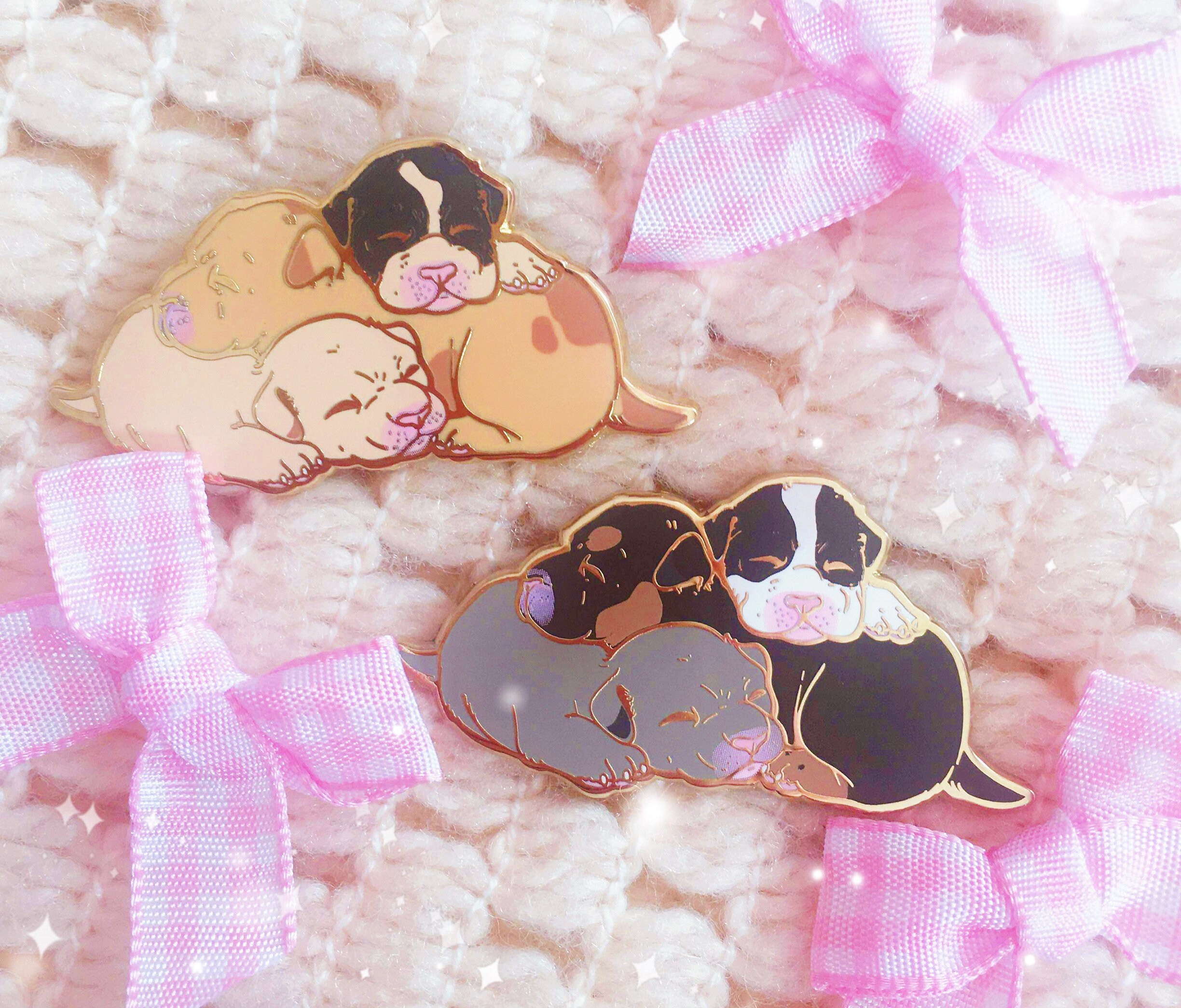 Puppy Pile Enamel Pin Newborn Babycore Pup Hard Enamel Lapel | Etsy