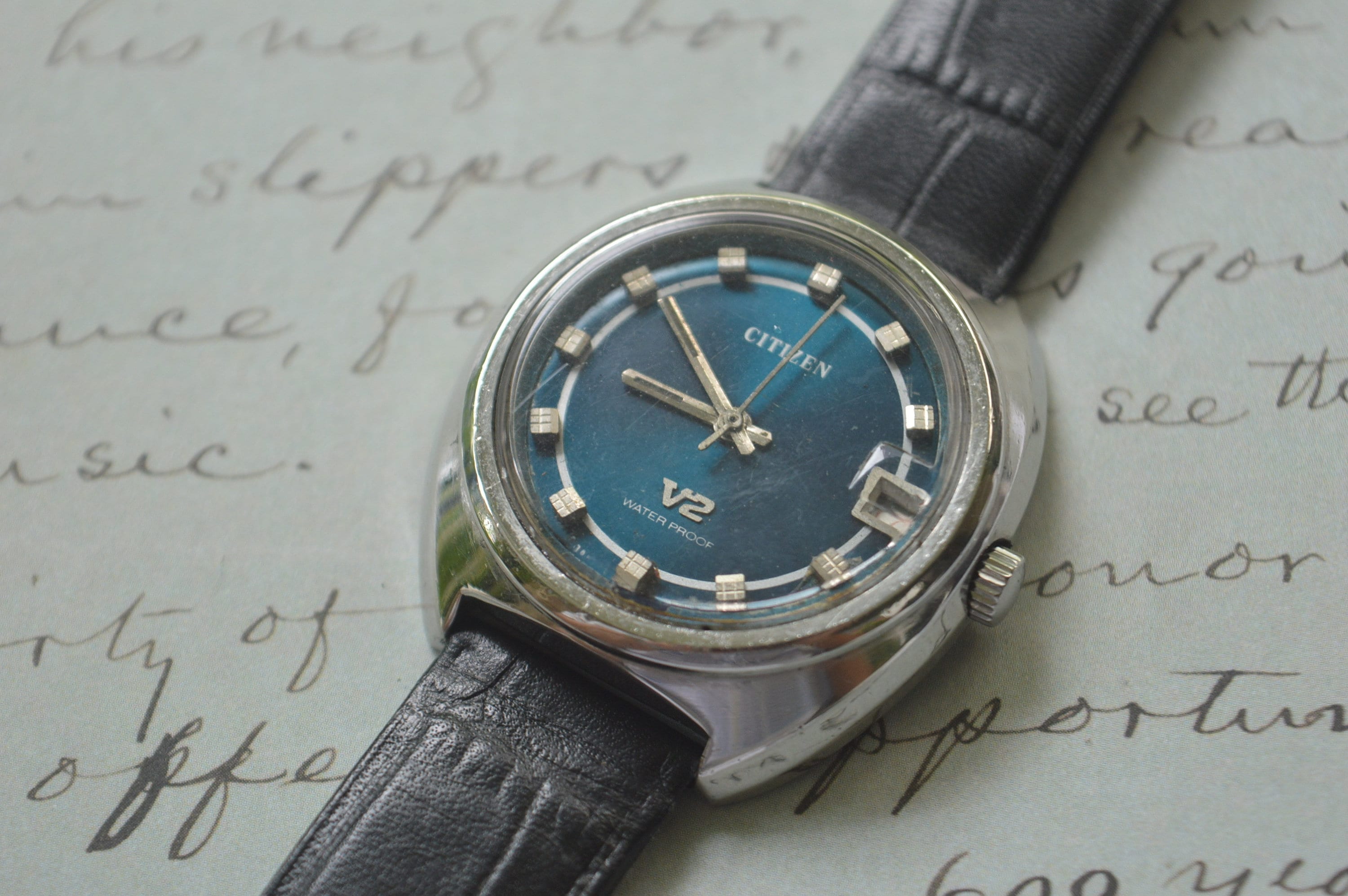 Rare Vintage Citizen V2 Watch. Seiko Tissot Omega Casio Retro - Etsy