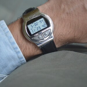 Seiko Receptor Digital Message Watch. Vintage Black Army Air Force Navy ...