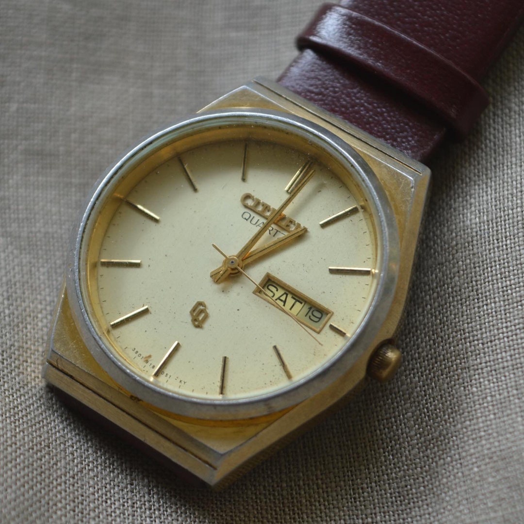 Citizen Quartz Watch. Omega Rolex Vintage Seiko Tissot Casio Birthday ...