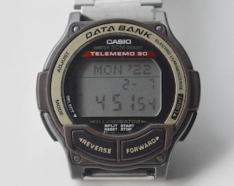 Vintage Rare CASIO Databank 50 DB-55W/ Very Good Condition / - Etsy