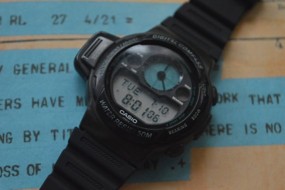 Casio CPW-110 Vintage Prayer Compass Watch. Retro Sei… - Gem