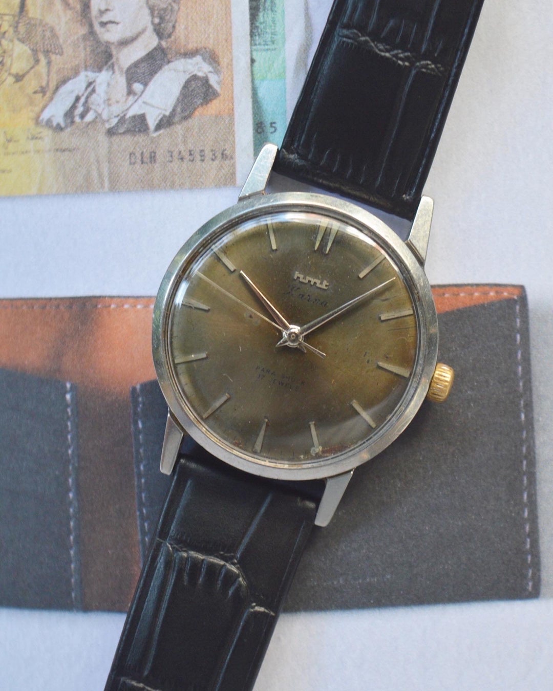 HMT Karna Vintage Watch. Timex Tissot Omega Rolex Casio Roamer Retro ...